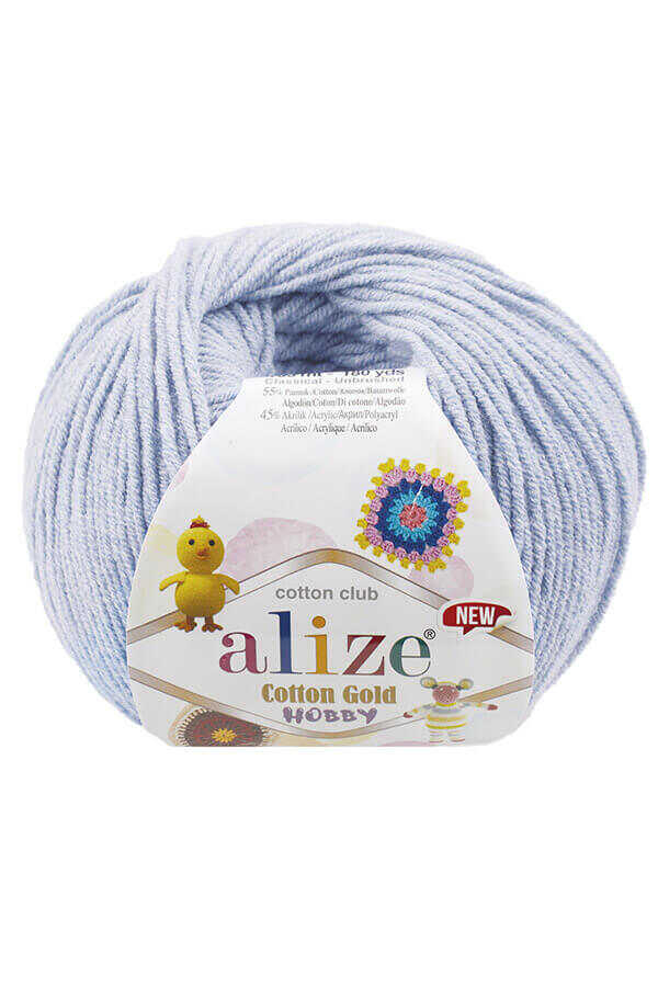 Alize Cotton Gold Hobby New 513 55% Cotton - 45% Acrylic - Crystal Blu