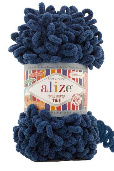 Alize Puffy Fine - Navy Blue – Yarn a Lot