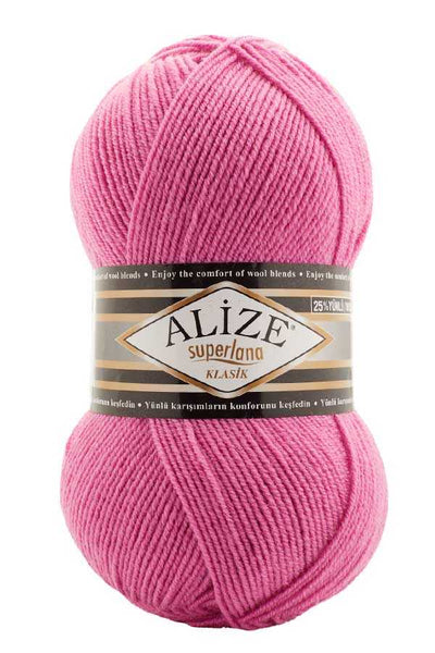 Alize Superlana Klasik 178 - Pink – Yarn a Lot